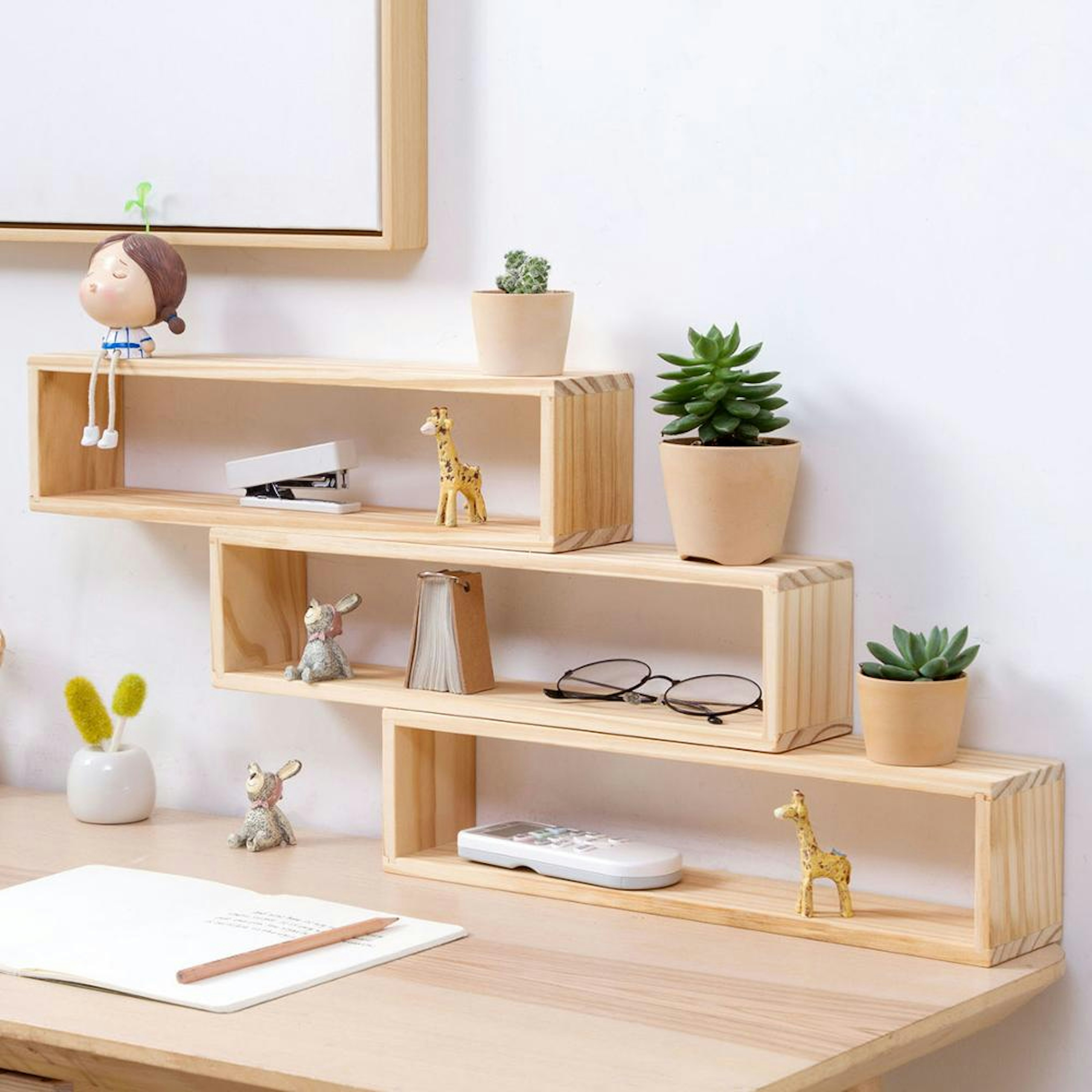 Wood Desktop Storage Shelves - $15.85 on AliExpress, via Thieve • thieve.co